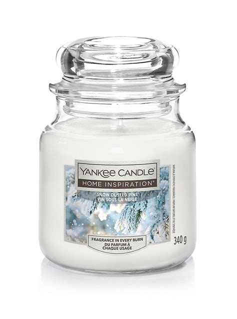 Yankee Candle Home Inspiration Snow Dusted Pine Medium Jar Home