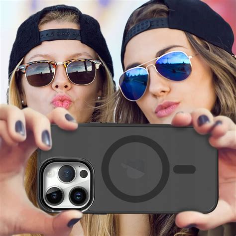 Case Iphone 13 Pro Max Matt Magsafe Black Black Cases And Covers