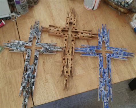 Clothespin Cross Crafts