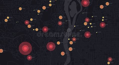City Clusters Of Activity Urban Big Data Map Metropolitan Monitoring