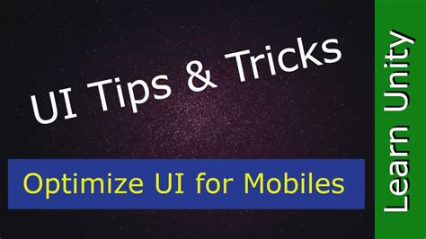 Unity Designing Ui For Different Aspect Ratios Youtube