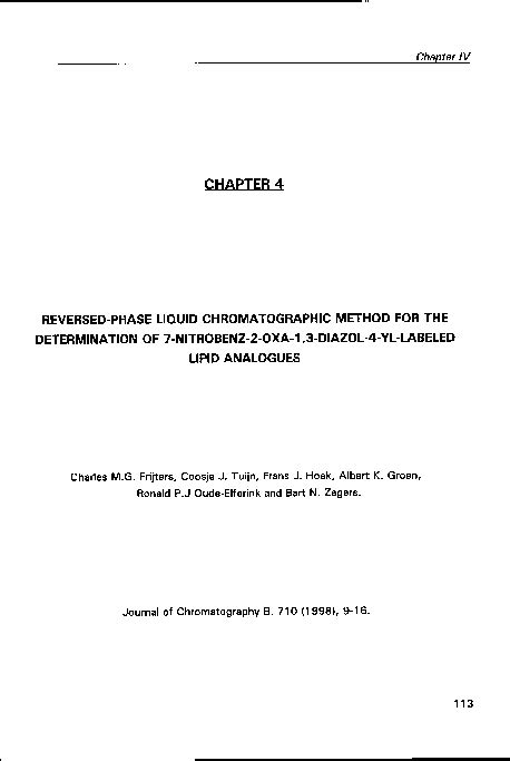 Pdf Reversed Phase Liquid Chromatographic Method For The Determination Of Selected Room