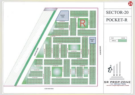 Layout Plan Of Yamuna Expressway Sector 20 Pocket R Hd Map