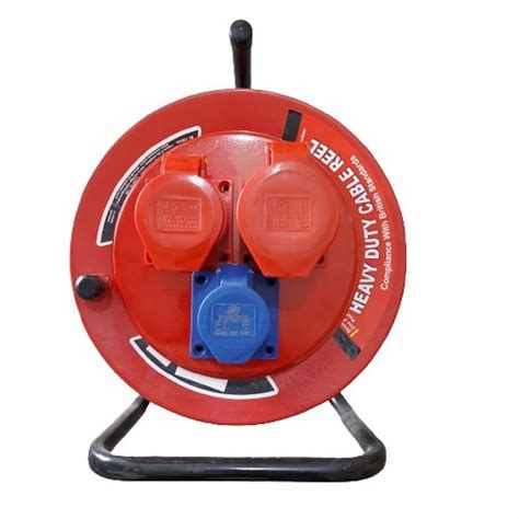 Steel Extr 2254 Cable Reel Drum 32a 5pin Socket For Industrial Use At