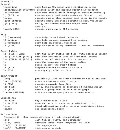 Just One More Esxi Guy The Psql Command