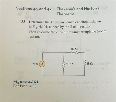 Solved Sections 4 5 And 4 6 Thevenin S And Norton S A Chegg Com