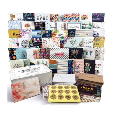 Cute Thank You Note Cards Etsy