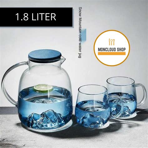 Jual Teko Kaca Set Gelas Tahan Panas Dan Api Bening Teko Teh Teko