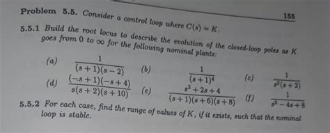 Problem Consider A Control Loop Where Chegg