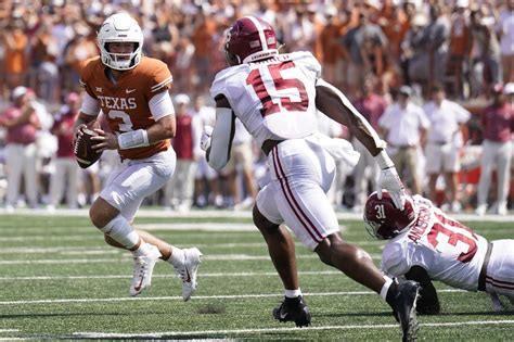Alabamas Dallas Turner Not A Dirty Hit On Texas Qb Quinn Ewers