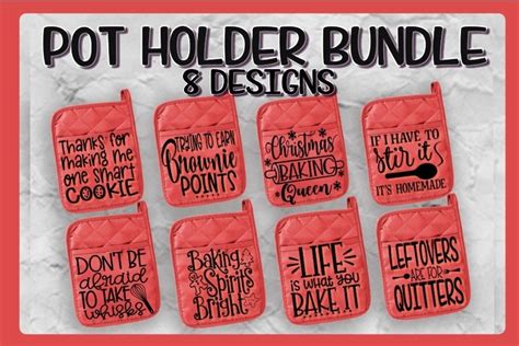 Pot Holder Bundle Oven Mitt Designs 8 Designs 310195