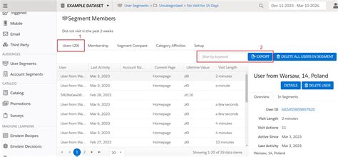 exporting personalization segments to marketing cloud with csv step by