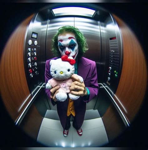 The Joker Taking Care Of Hello Kitty Hello Kitty Hello Kitty