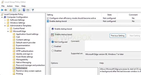 Fix Microsoft Edge Startup Boost Is Greyed Out Or Turned Off