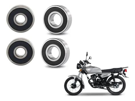 Baleros Rueda Trasera Y Delantera Moto Ft Grafito Env O Gratis