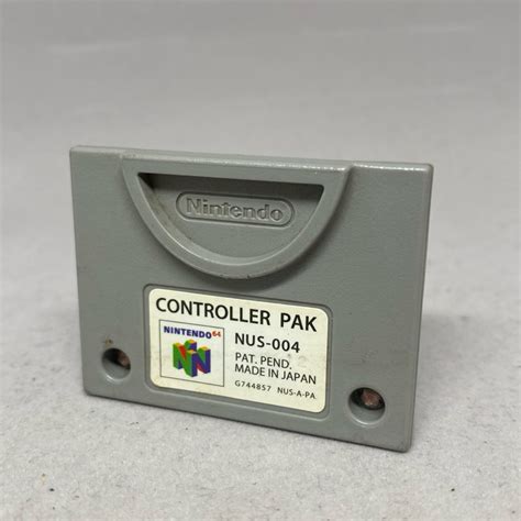 Nintendo N64 Controller Memory Pack Card Pak Original Nus 004 N64 For