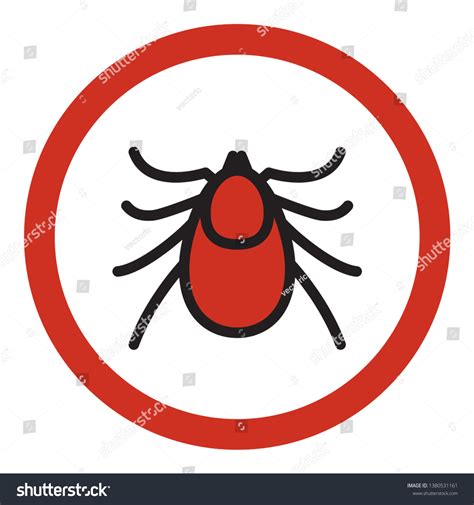 Tick Bug Sign Royalty Free Stock Vector 1380531161