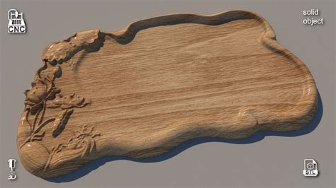 Tea Tray Lotus Pattern File Stl 3d Model For Cnc And 3d Printer Etsy