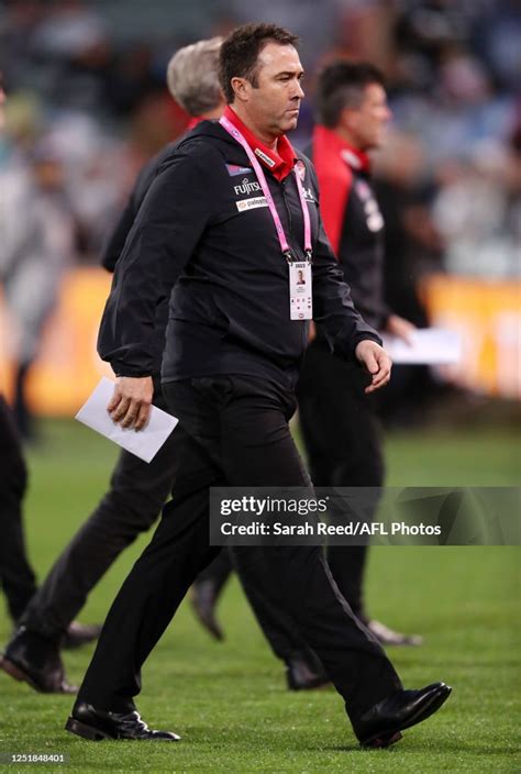 Brad Scott Essendon Coach During The 2023 Afl Round 05 Match Between