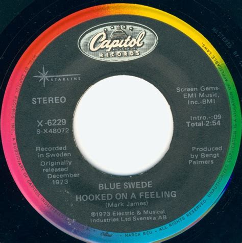 Blue Swede Hooked On A Feeling Never My Love Discogs