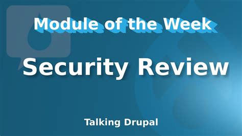 Drupal Module Security Review Youtube