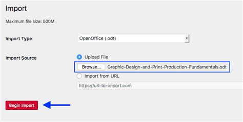 Import An OpenDocument Text ODT File Publishing With Pressbooks