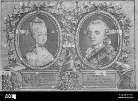 N A English Portrait Of Marie Antoinette And Louis Xvi 1775 N A