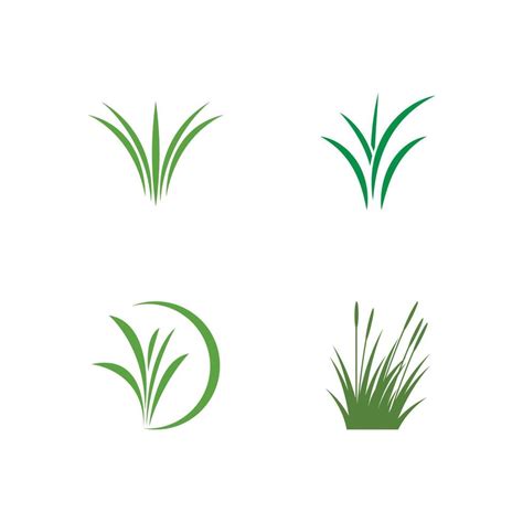 Grass Logo Template Element And Symbol 45867012 Vector Art At Vecteezy