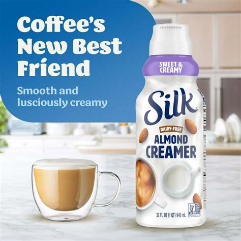 Silk Dairy Free Gluten Free Sweet And Creamy Almond Creamer 32 Fl O