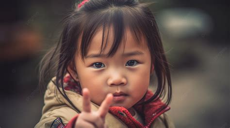 小嬰兒微笑著做和平手勢 兒童食指 高清攝影照片背景圖片和桌布免費下載