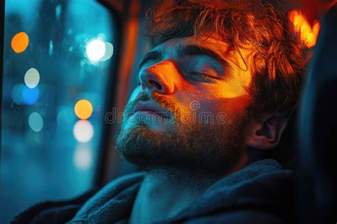 Bus Driver Falls Asleep At Wheel Endangering Passenge Stock
