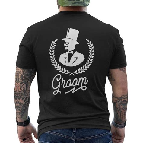 Groom Bachelor Party Stag Groomsmen Getaway Wedding Mens T Shirt Back Print Mazezy