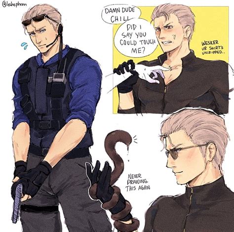 Pin By Mon Mon On Albert Wesker Resident Evil Wesker Resident Evil Anime Resident Evil Funny