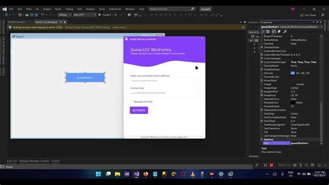 how to installation guna ui c vb youtube