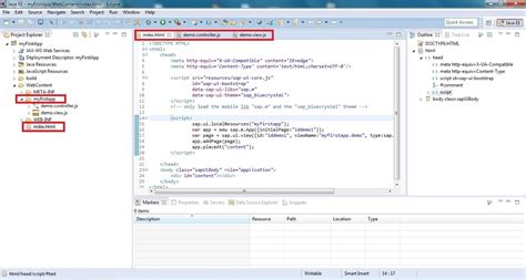 Developing Your First Hello World Application With Sapui5 Ui5cn Blog