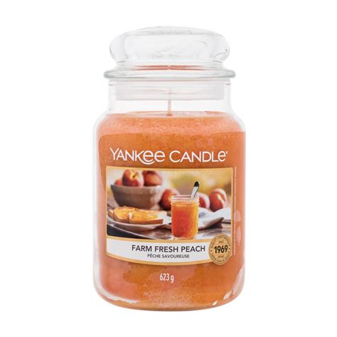 Yankee Candle Farm Fresh Peach Vonná svíčka 623 g ELNINO CZ