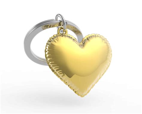 מחזיק מפתחות לב זהב אקזיט מתנות