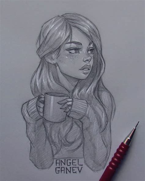 Girl Drawing Ideas Pinterest At Craig Grider Blog