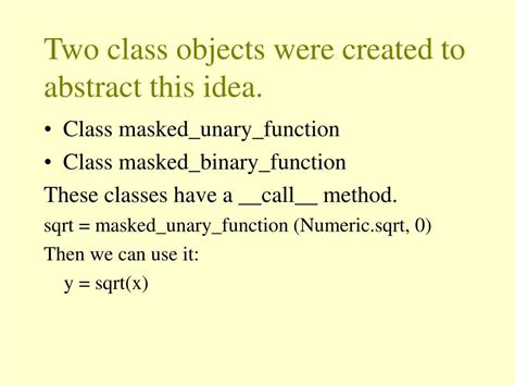 Ppt Design Of A Masked Array Facility For Python