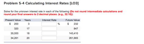 solved problem 5 4 calculating interest rates [l03] solve