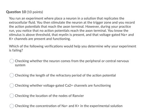 Solved Question 10 10 Points You Run An Experiment Where Chegg Com