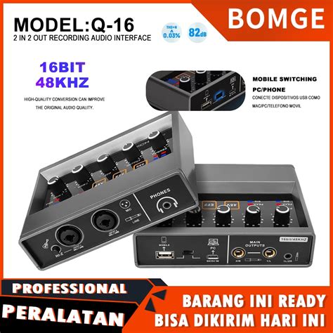 Jual 2x2 Computer Professional Recording Audio Interface Touch Model Usb 2 0 For Live Streaming