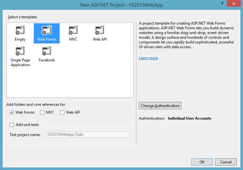 Nuevos Proyectos Unificados De Aplicaciones Aspnet En Visual Studio