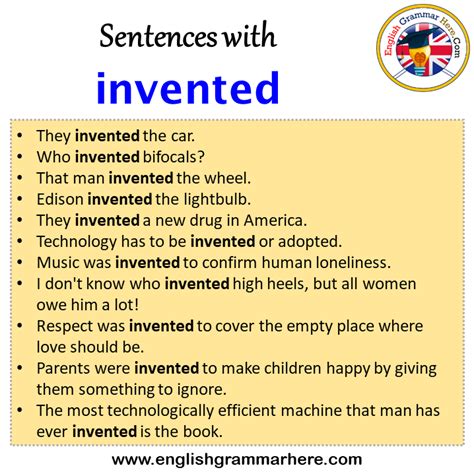 Sentences With Invented Invented In A Sentence In English Sentences