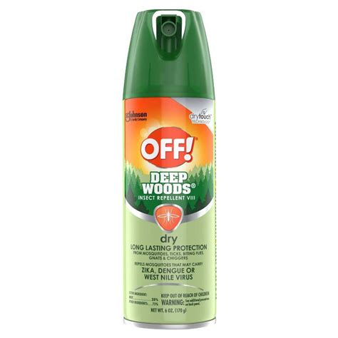 Off Deep Woods Dry Aerosol Bug Spray 6oz 6 Oz Shipt