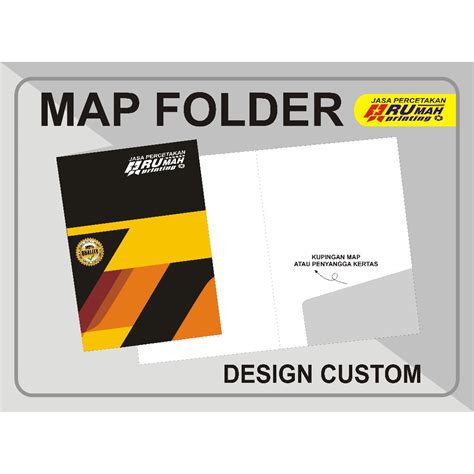 Jual Cetak Print Stopmap Map Kertas Folder Organizer Folio F4