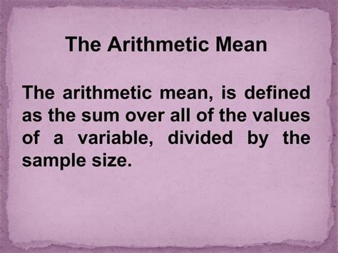 Arithmatic Mean PPT