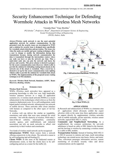 Pdf Security Enhancement Technique For Defending Wormhole Attacks In