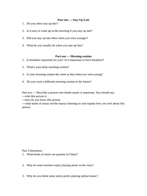 Ielts Speaking Part 2and3 Music Pdf