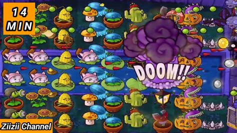 SURVIVAL Plants Vs Zombies FOG 5 Flags Completed YouTube